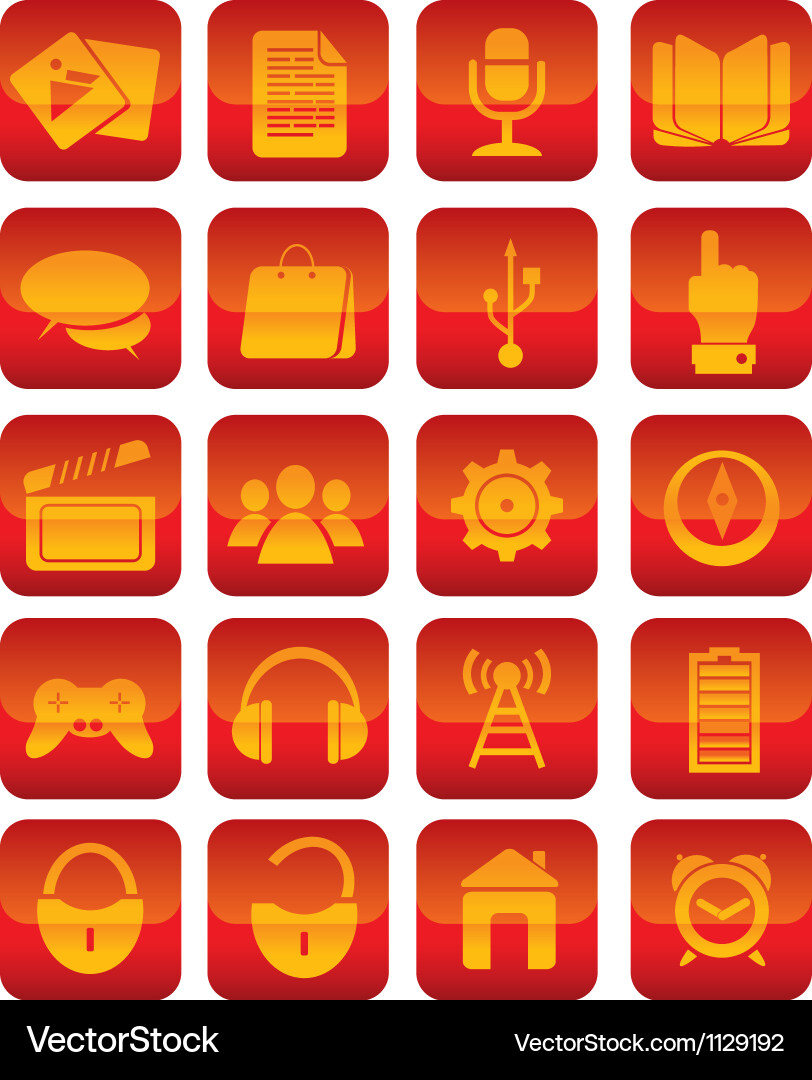 Mediaicons Royalty Free Vector Image - VectorStock