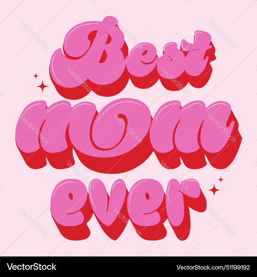 Number one mom mothers day special Royalty Free Vector Image