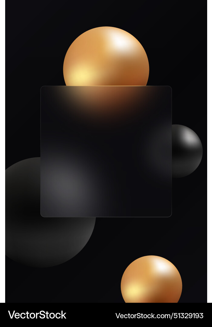 3d creative glass morphism background transparent Vector Image