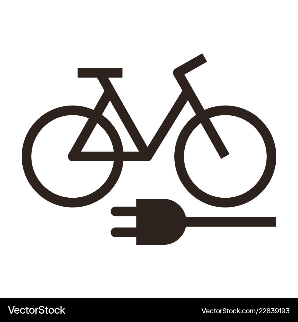 Electric bike Royalty Free Vector Image - VectorStock
