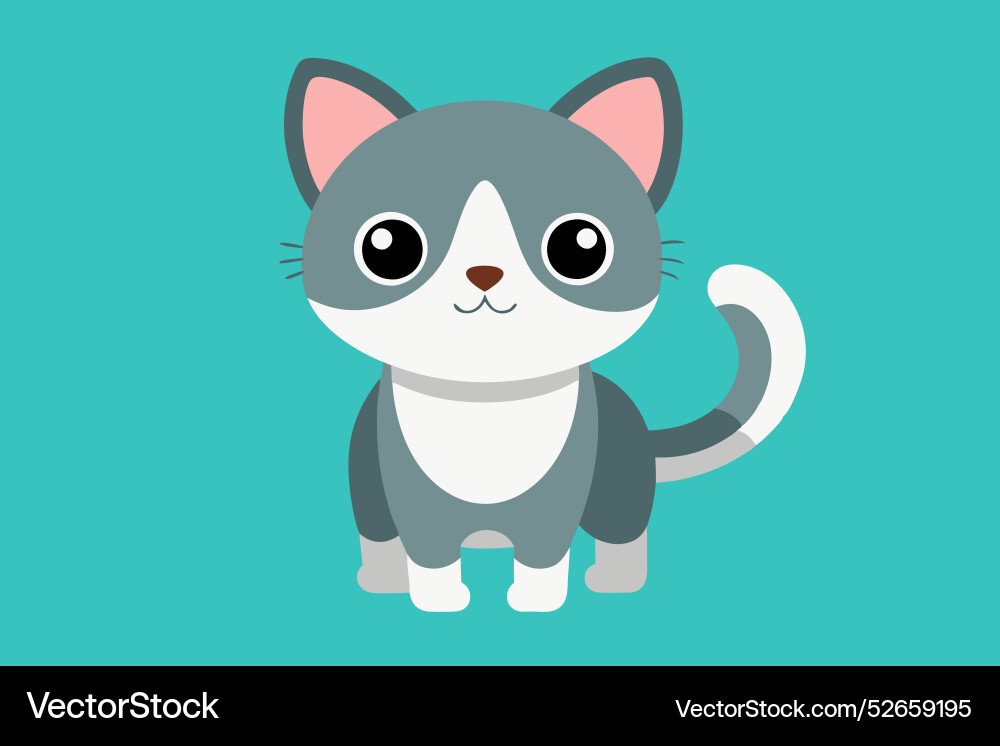 Cute cat Royalty Free Vector Image - VectorStock