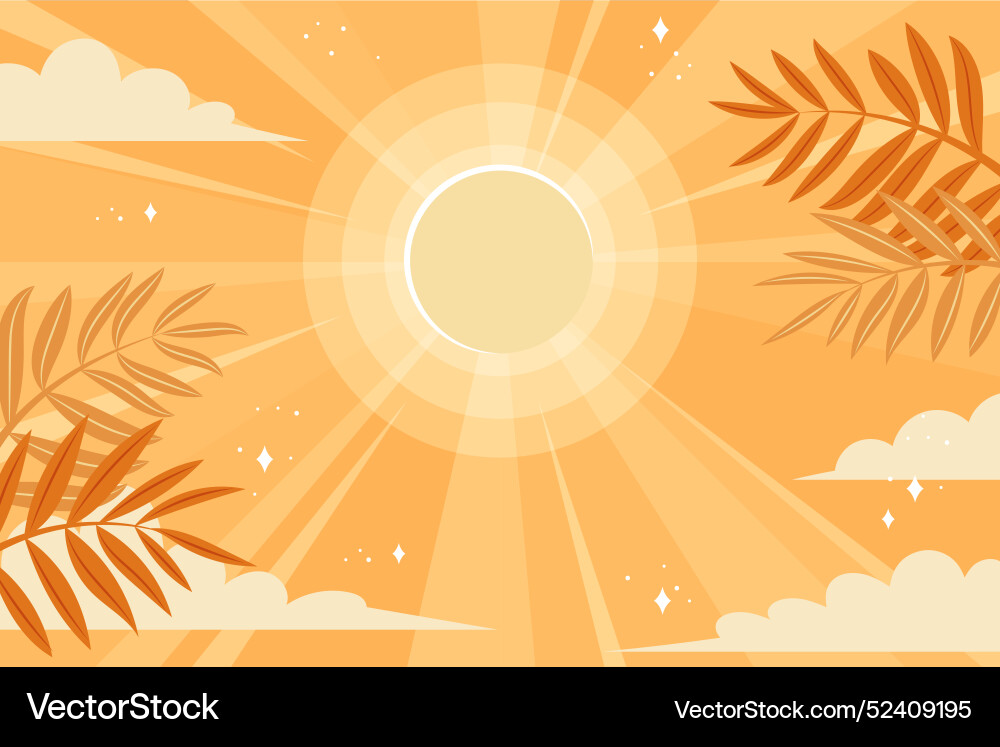 Flat design hot background Royalty Free Vector Image