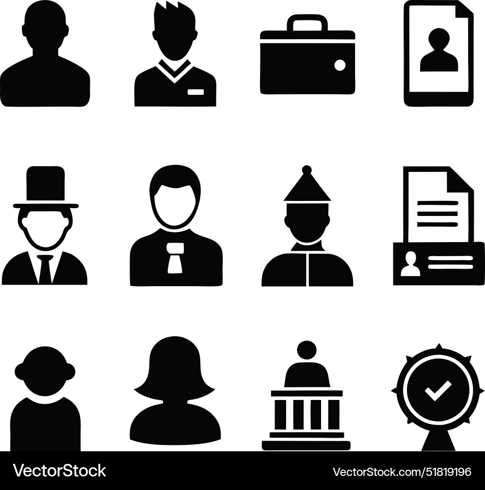 A cute silhouette looks wow Royalty Free Vector Image