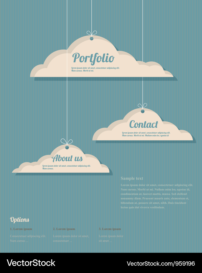 Cloudscape Sky Scene Royalty Free Vector Image