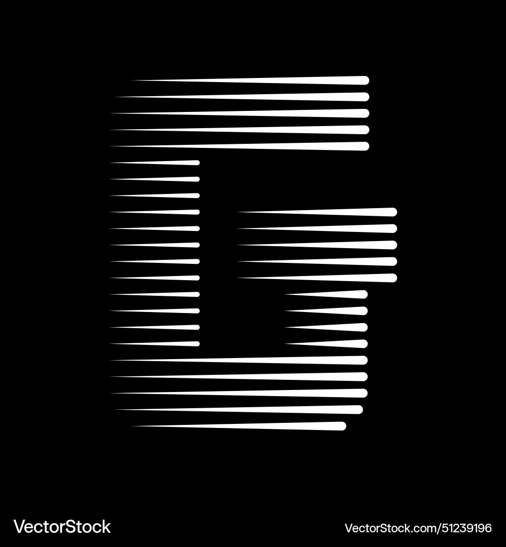 G letter lines logo icon Royalty Free Vector Image