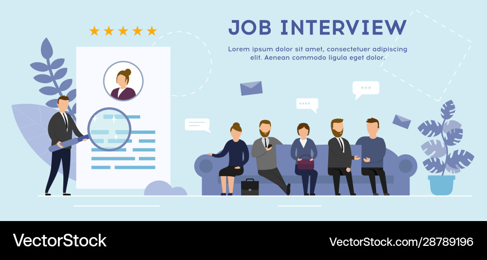 Human resources recruitment concept employees Vector Image
