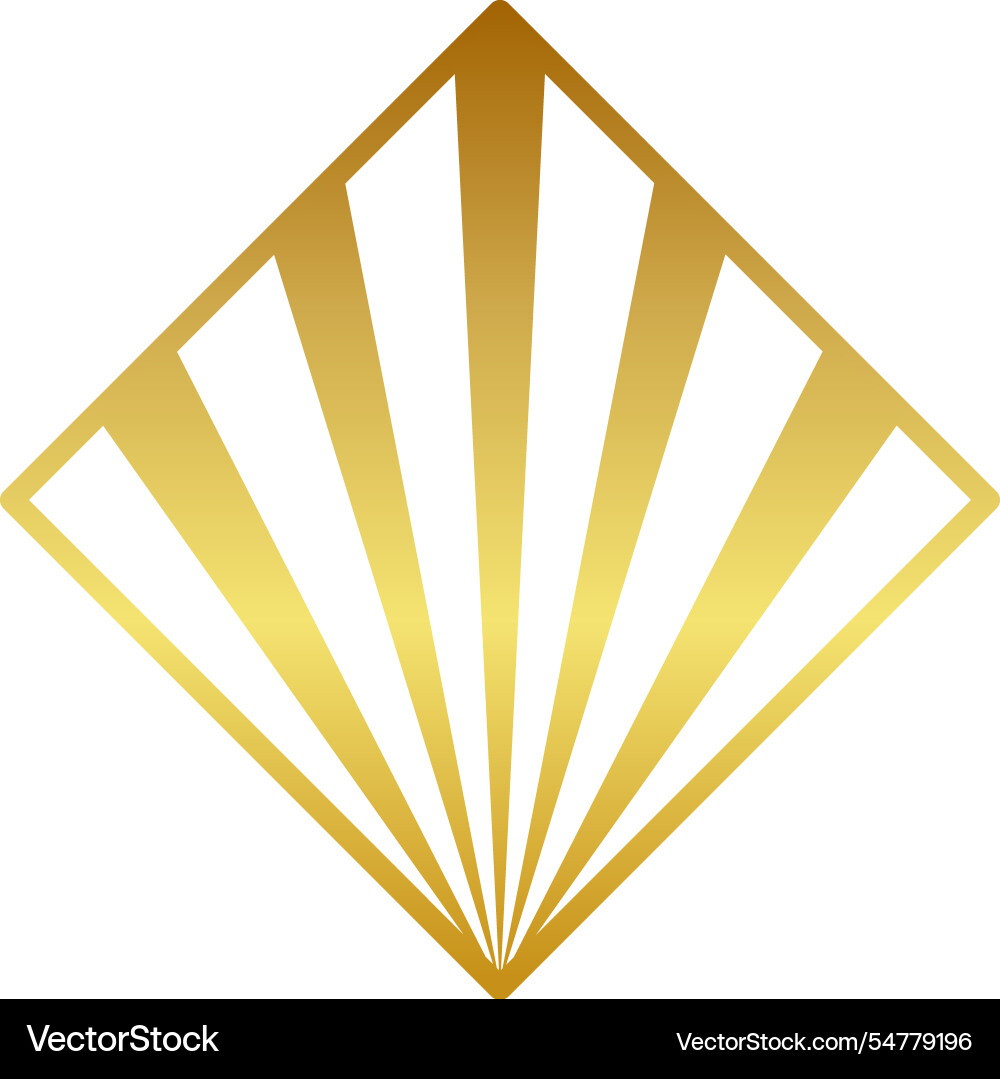 Rhombus shape graphic art deco Royalty Free Vector Image