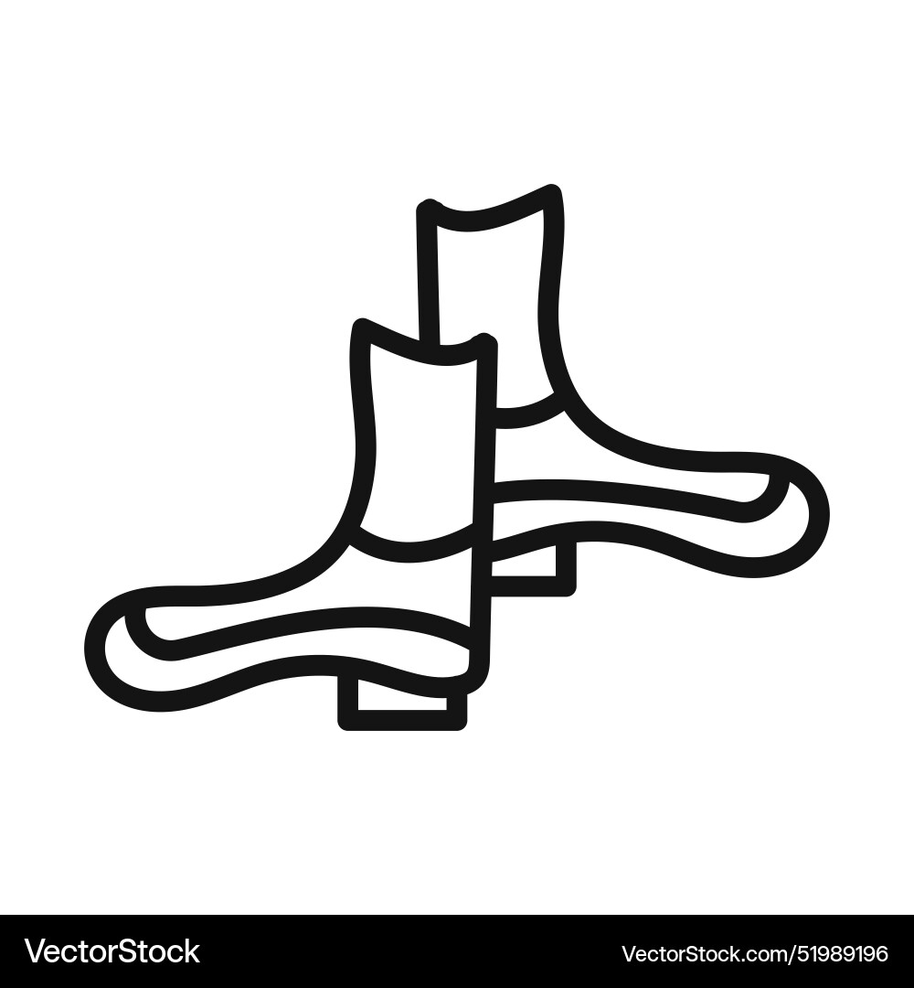 Rubber boots icon mark in filled style Royalty Free Vector