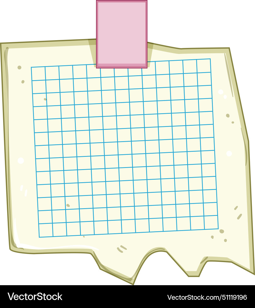 To pinned torn paper notes cartoon Royalty Free Vector Image