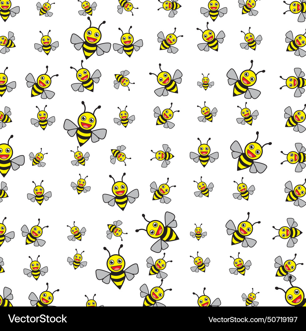 Bee background Royalty Free Vector Image - VectorStock