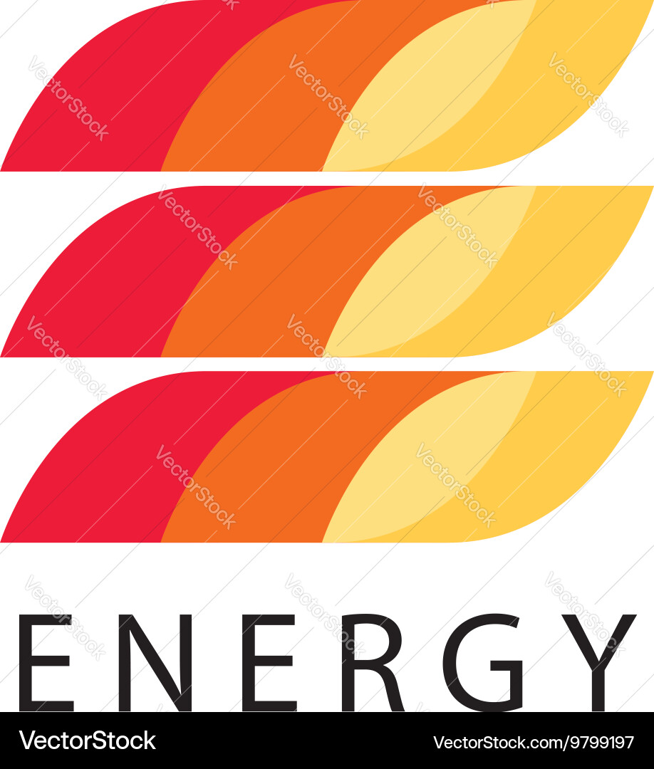 Energy power logo template leter e brand Vector Image