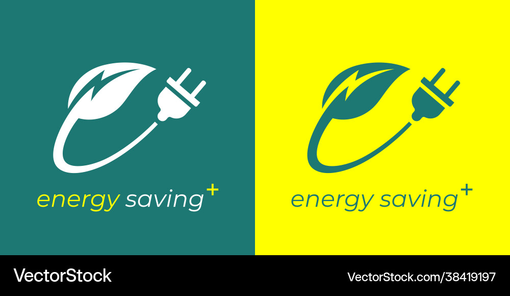 Energy saving icon Royalty Free Vector Image - VectorStock