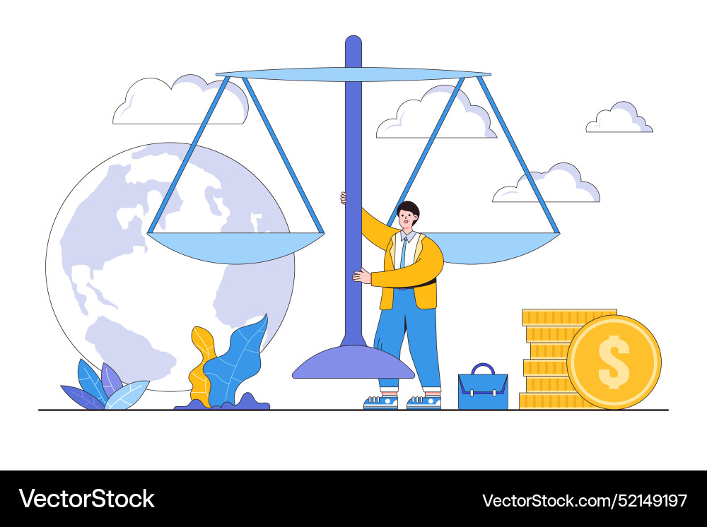 Principles and corporate ethics to do right thing Vector Image