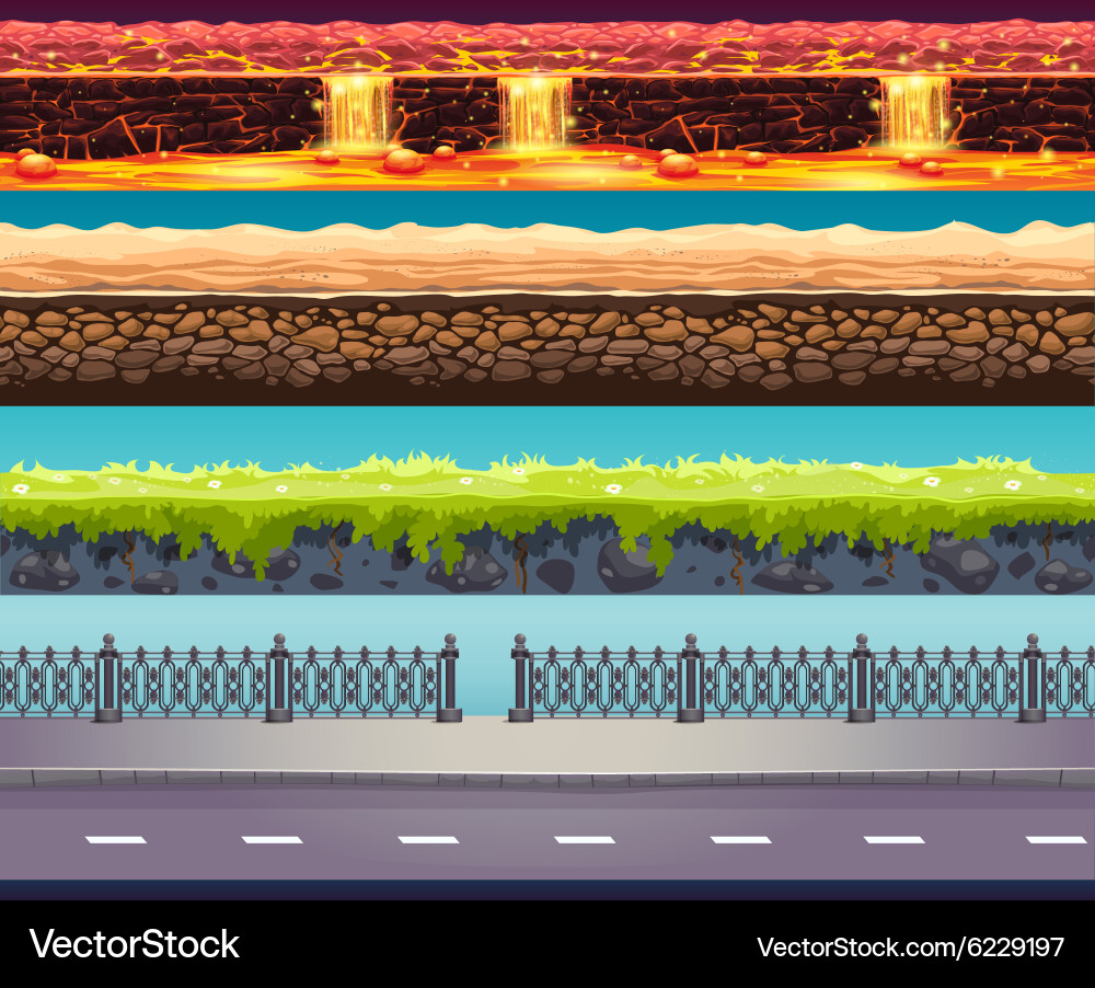 Tileable game background Royalty Free Vector Image