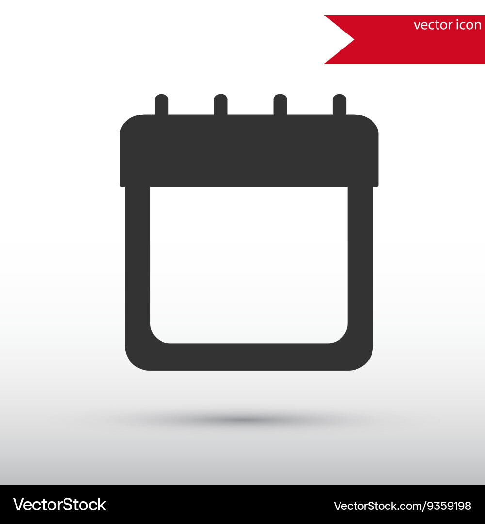 Kalender Icon Lizenzfreies Vektorbild - VectorStock