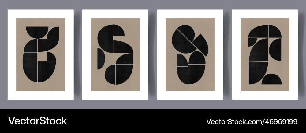 Abstract improvisation experiment wall art print Vector Image