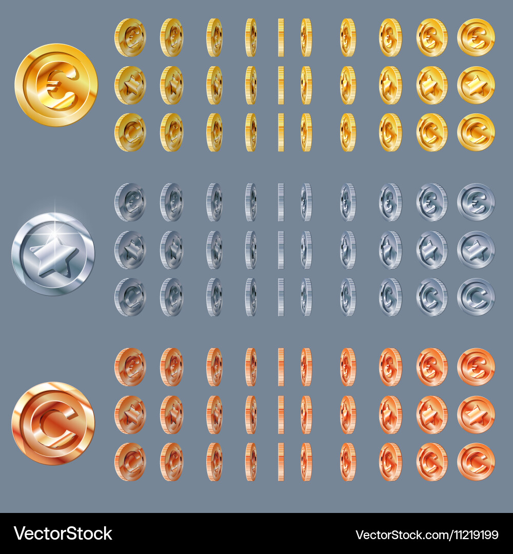 Cartoon Rotation Animation Lizenzfreies Vektorbild