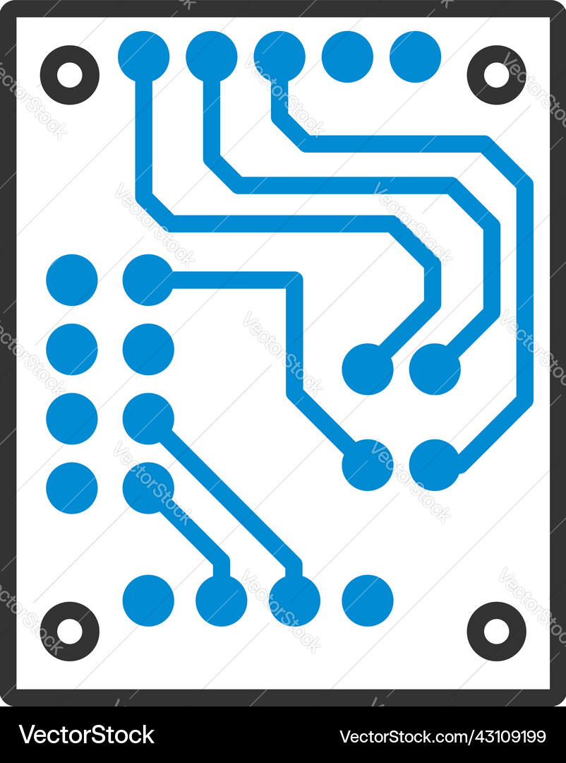 Circuit icon Royalty Free Vector Image - VectorStock