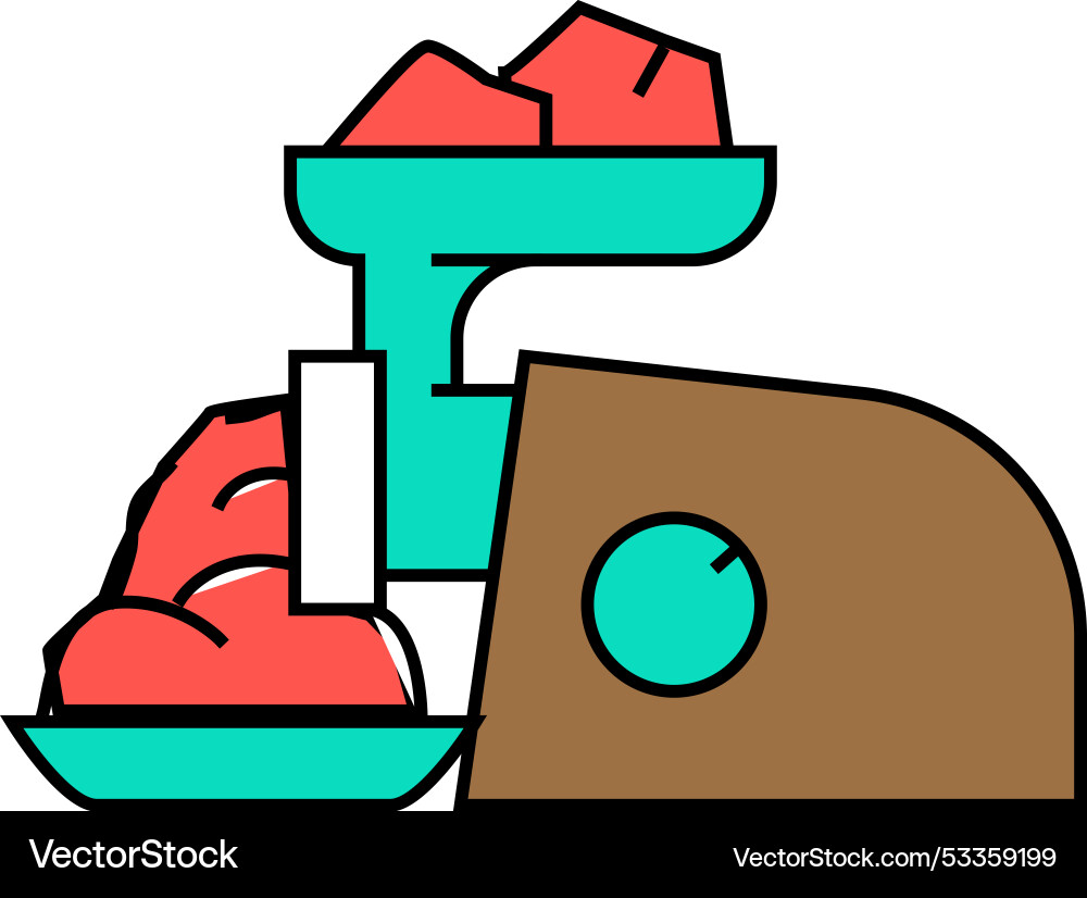 Ground meat icon color Royalty Free Vector Image