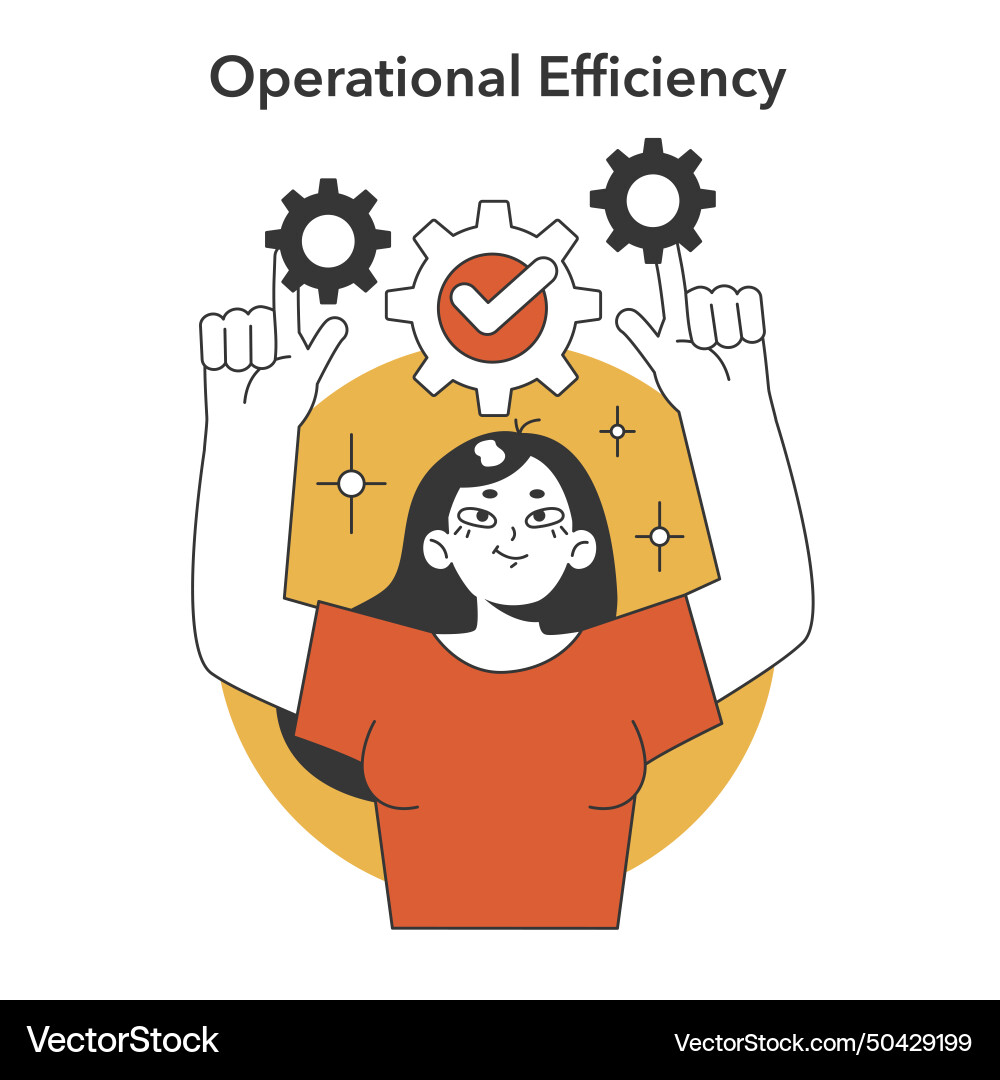 Process optimization set flat Royalty Free Vector Image