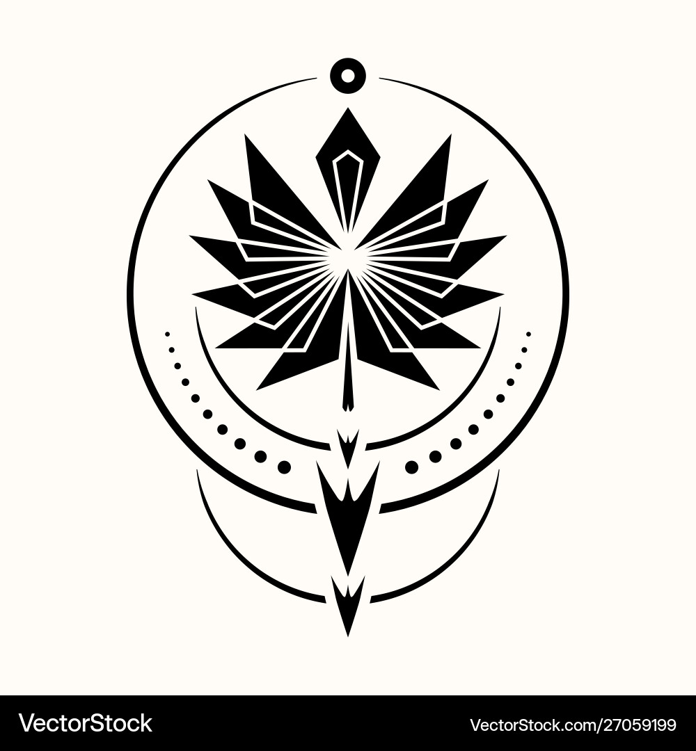 Sacred Arrow Symbol Royalty Free Vector Image - VectorStock
