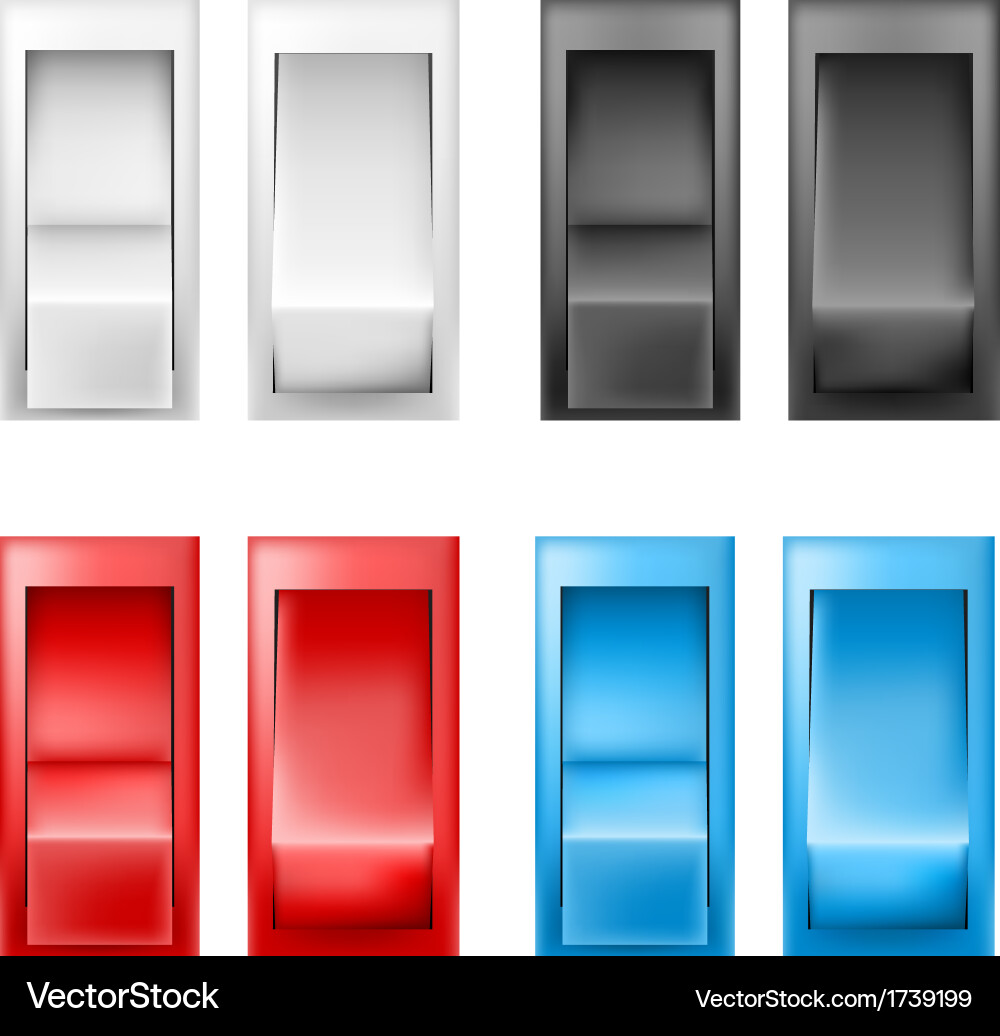 Switch set Royalty Free Vector Image - VectorStock