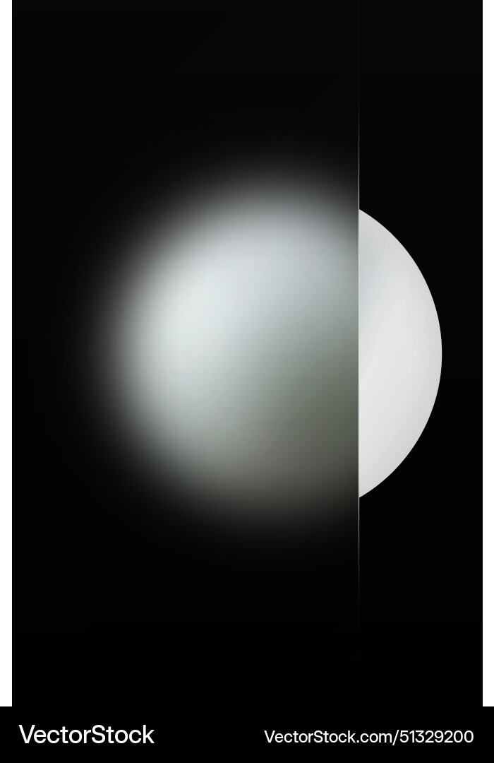 Black glass morphism landing page with frame Vector Image