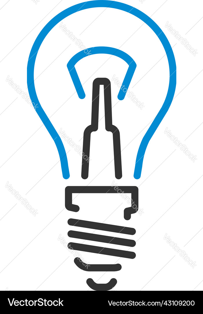 Electric bulb icon Royalty Free Vector Image - VectorStock
