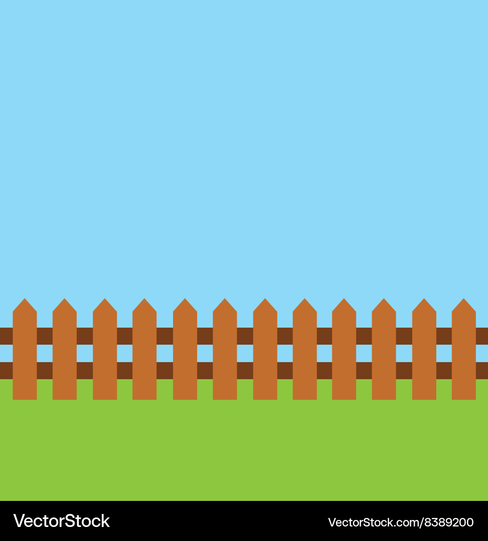 Fence Royalty Free Vector Image - VectorStock