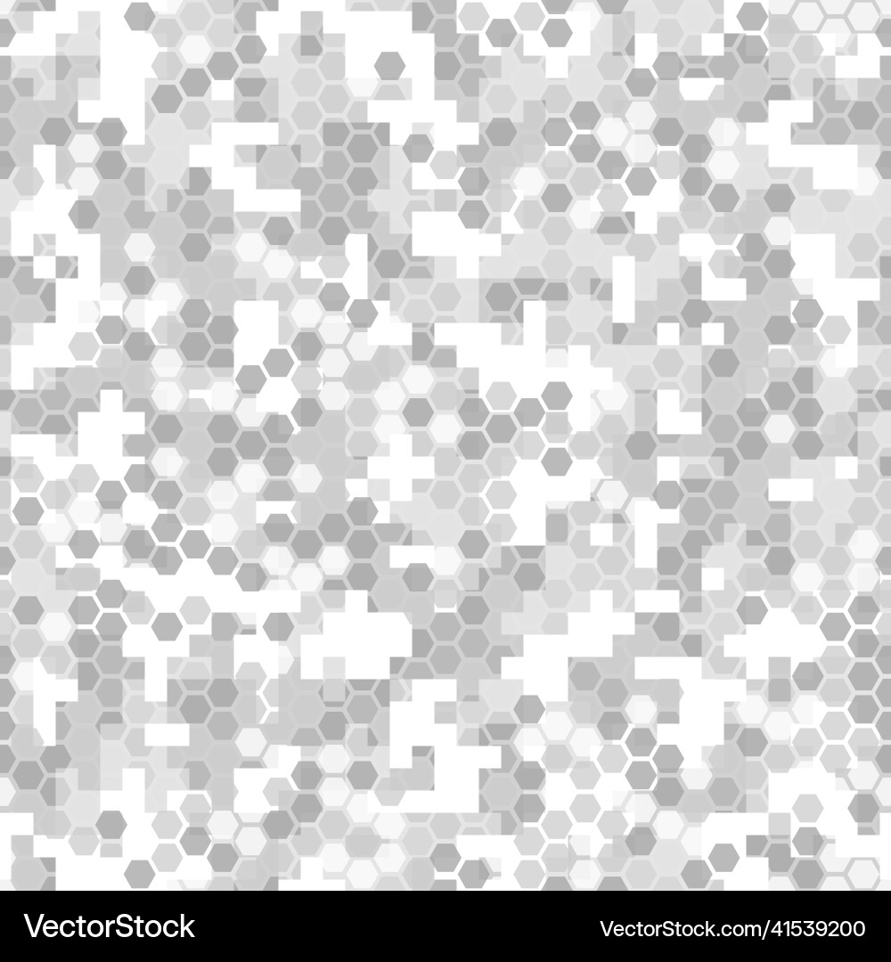 Gray Hexagon Texture Royalty Free Vector Image