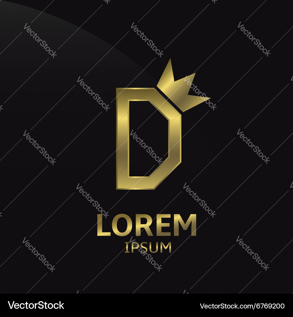 Letter d logo Royalty Free Vector Image - VectorStock