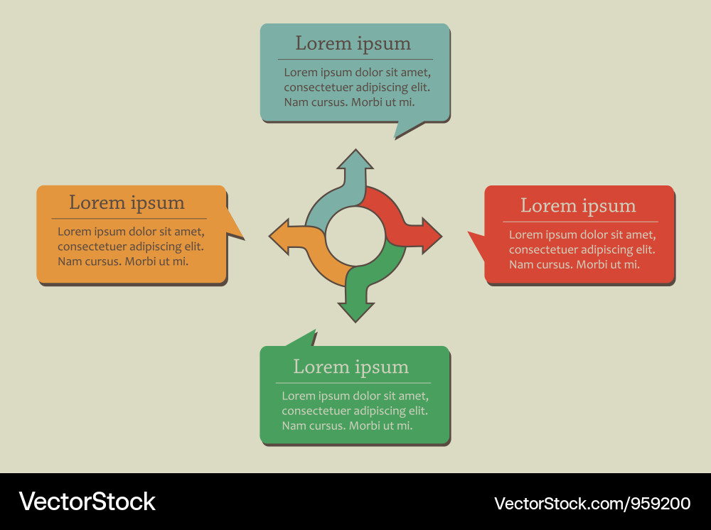Option bubbles Royalty Free Vector Image - VectorStock