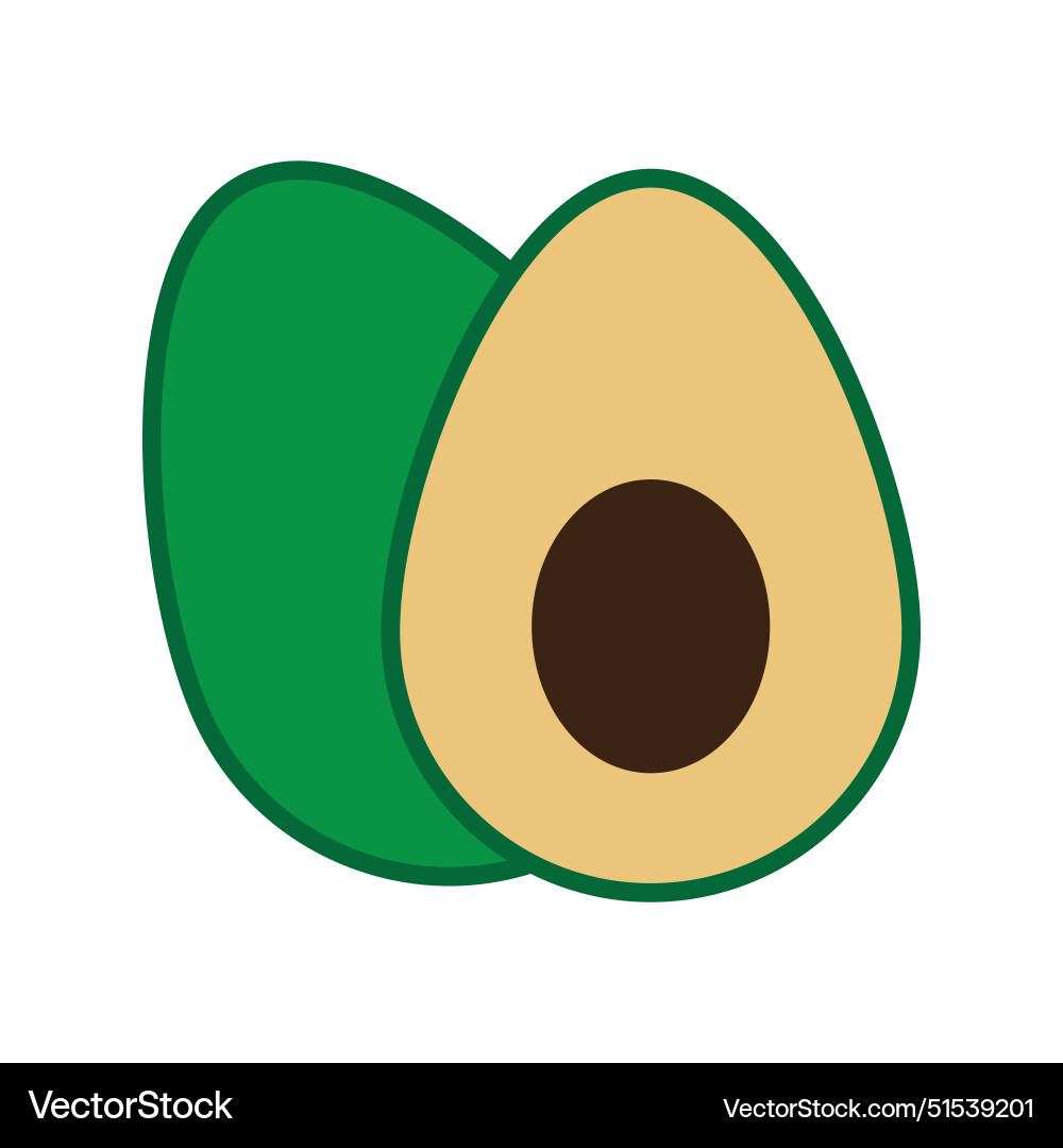 Avocado icon symbol Royalty Free Vector Image - VectorStock