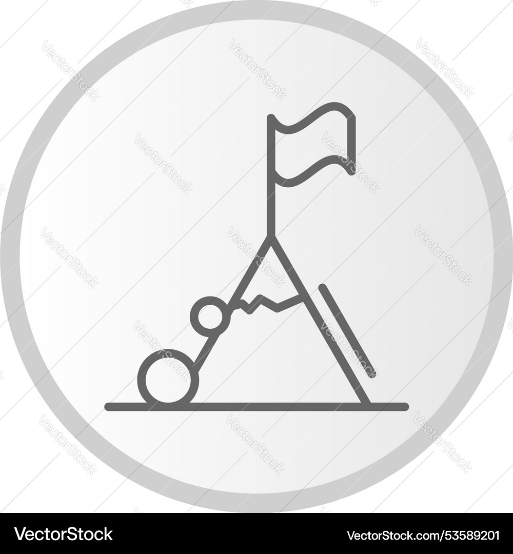 Boulder line circle grey icon Royalty Free Vector Image