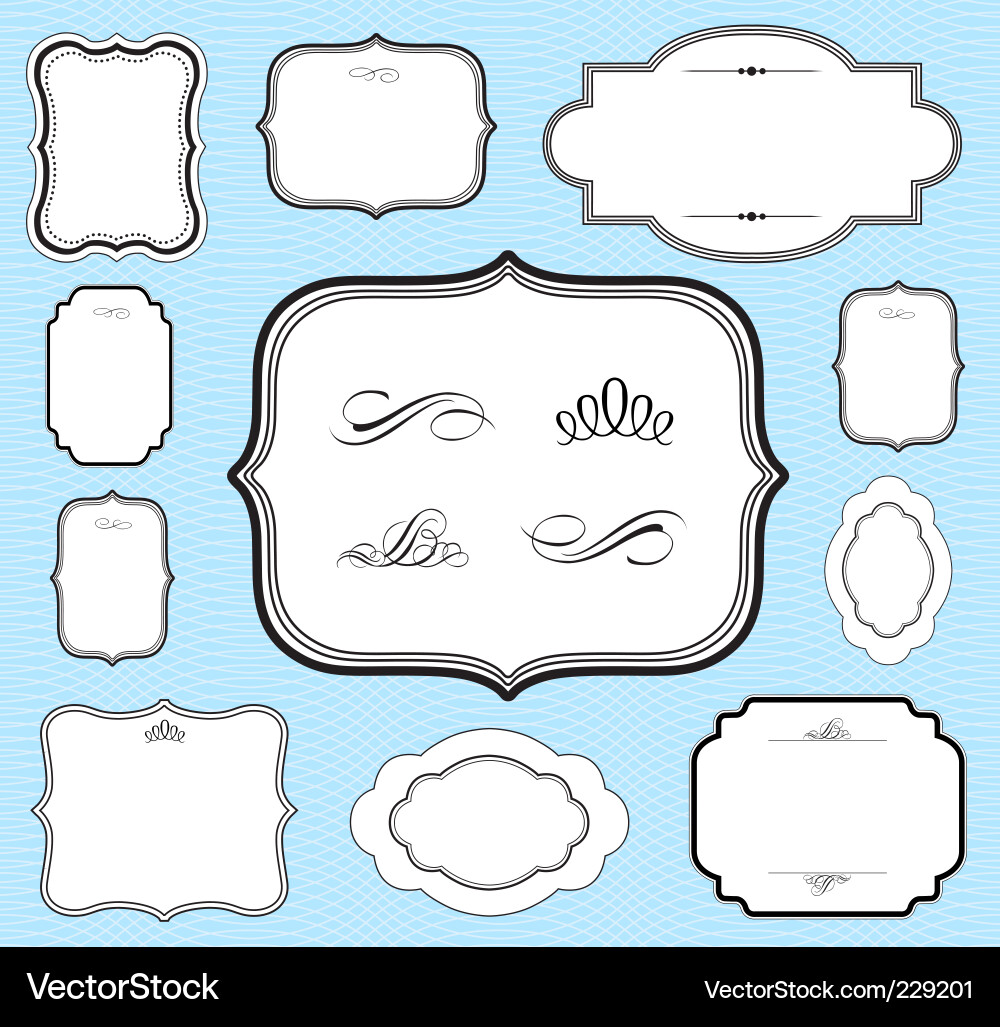 Frame set Royalty Free Vector Image - VectorStock