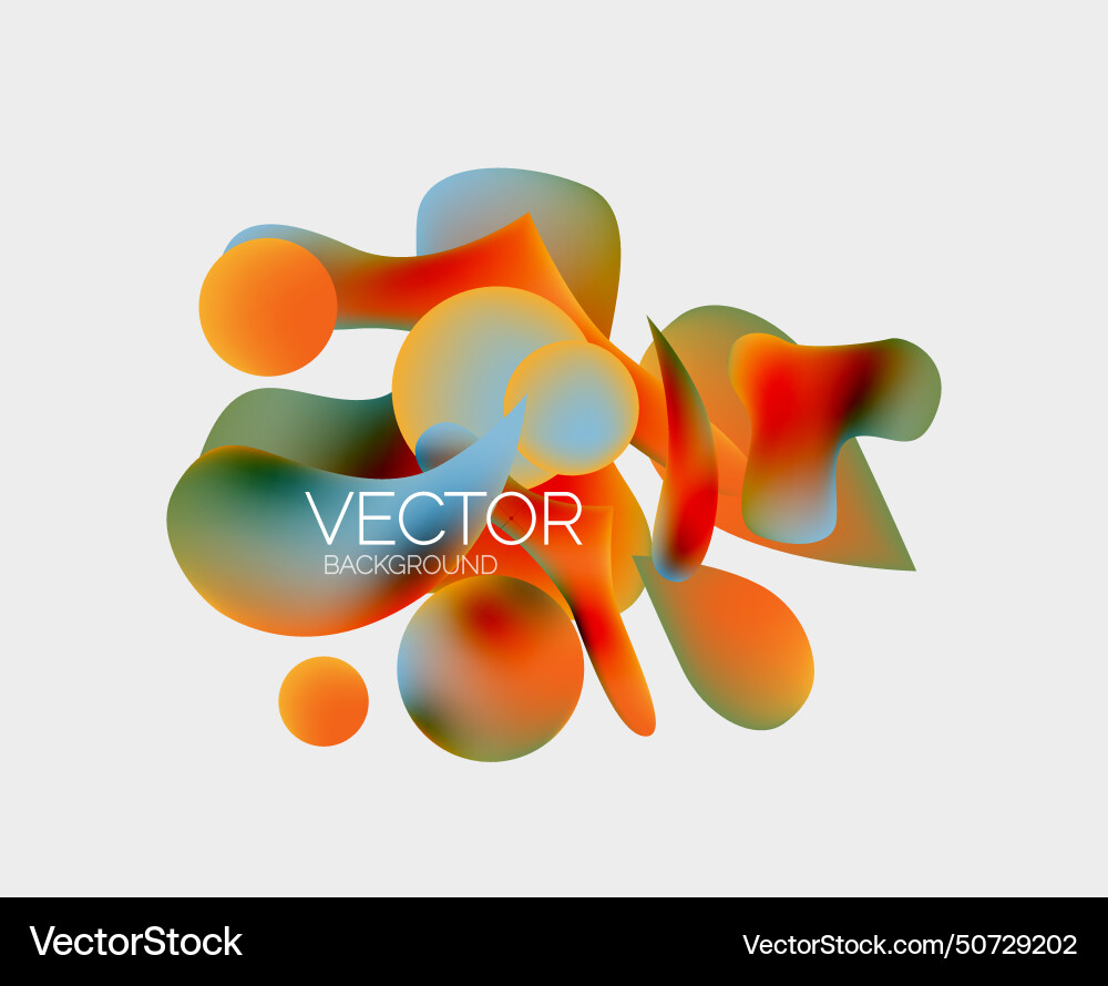 Abstract liquid bubble background Royalty Free Vector Image