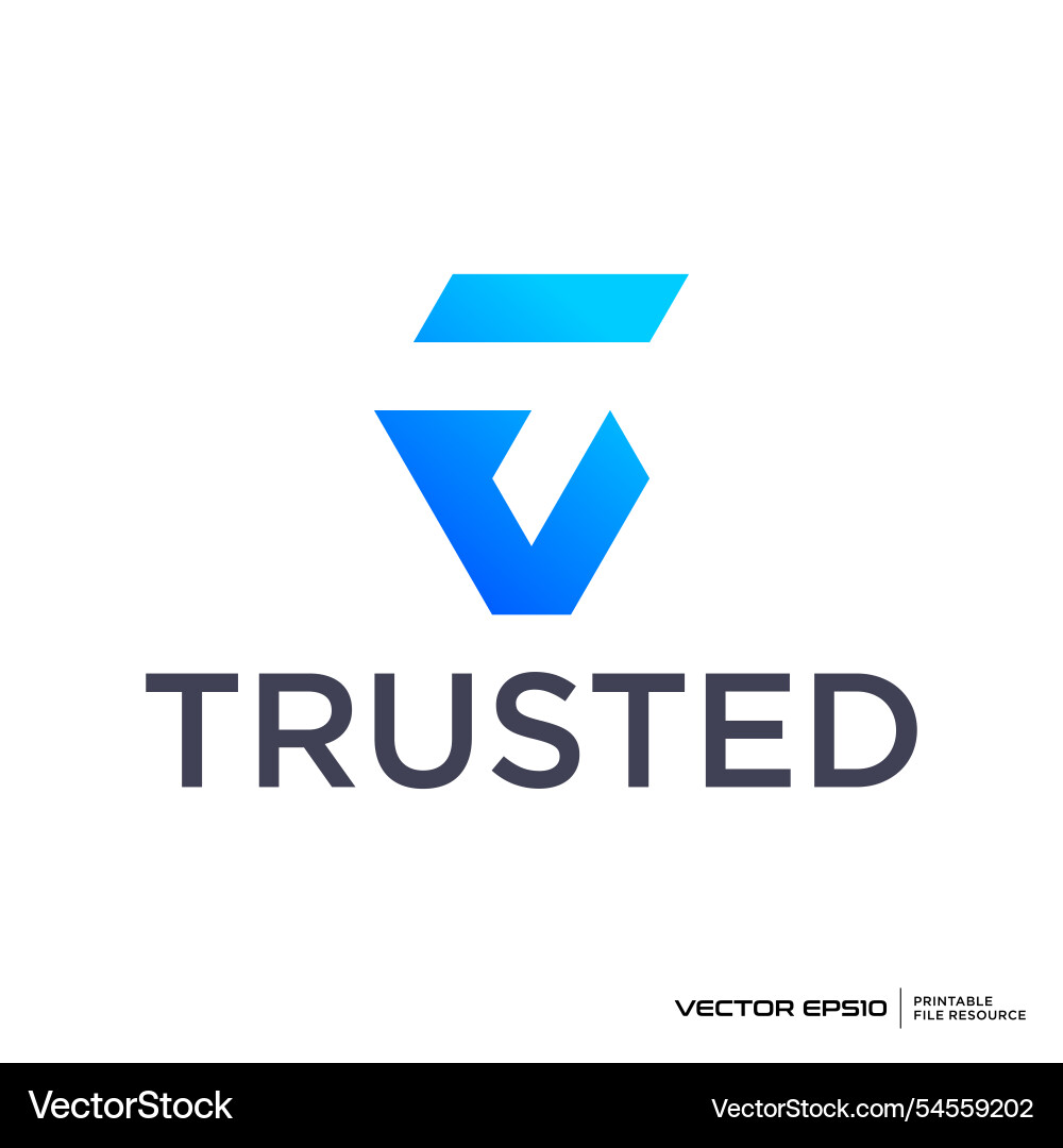 Modern T Logo - Minimalist Brand Icon Royalty Free Vector