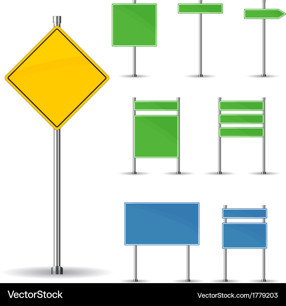 Schilder der Straße Lizenzfreies Vektorbild