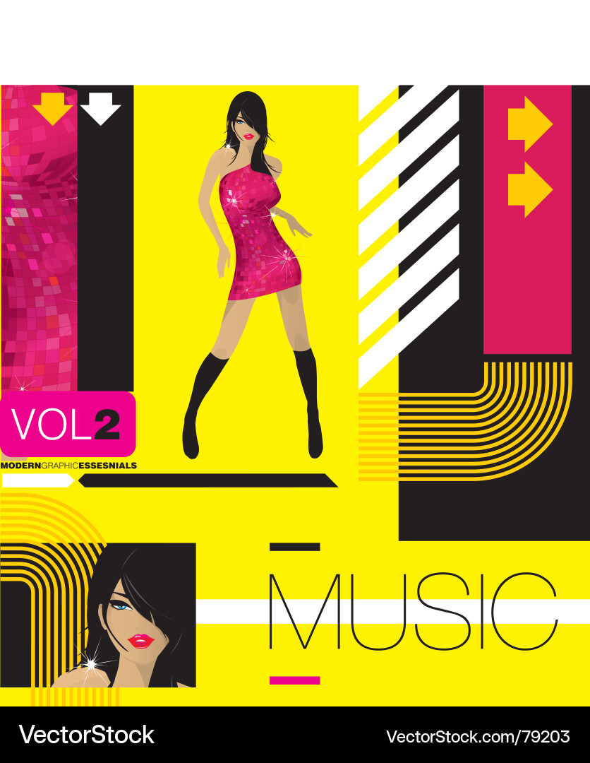 Modern music Royalty Free Vector Image - VectorStock