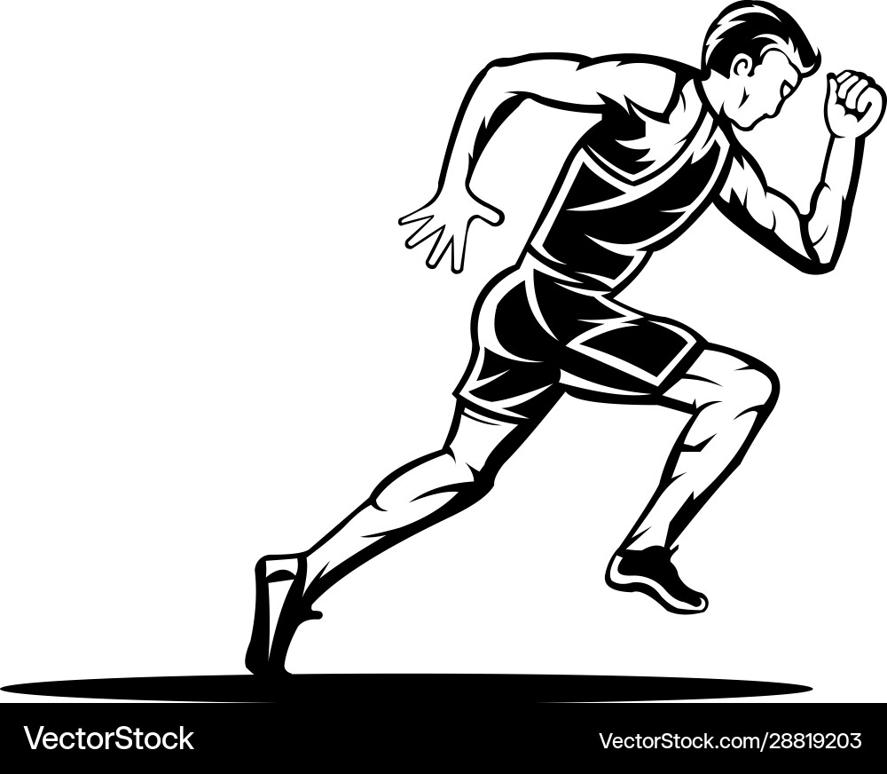 Runner club Royalty Free Vector Image - VectorStock