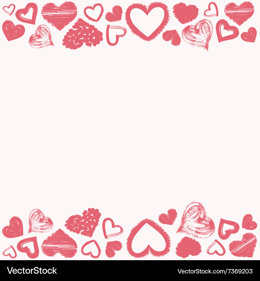 Rustic Heart Frame Royalty Free Vector Image - VectorStock