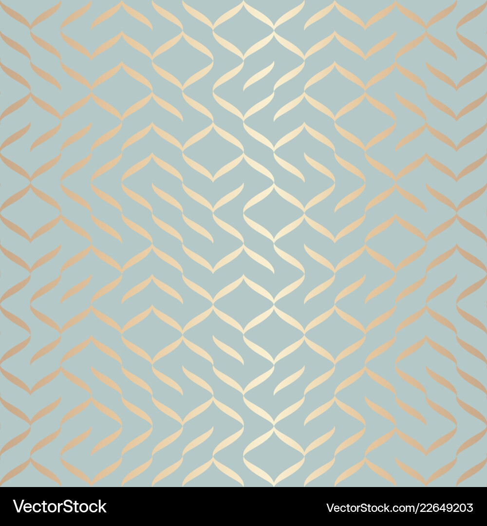 Seamless geometric golden element pattern Vector Image