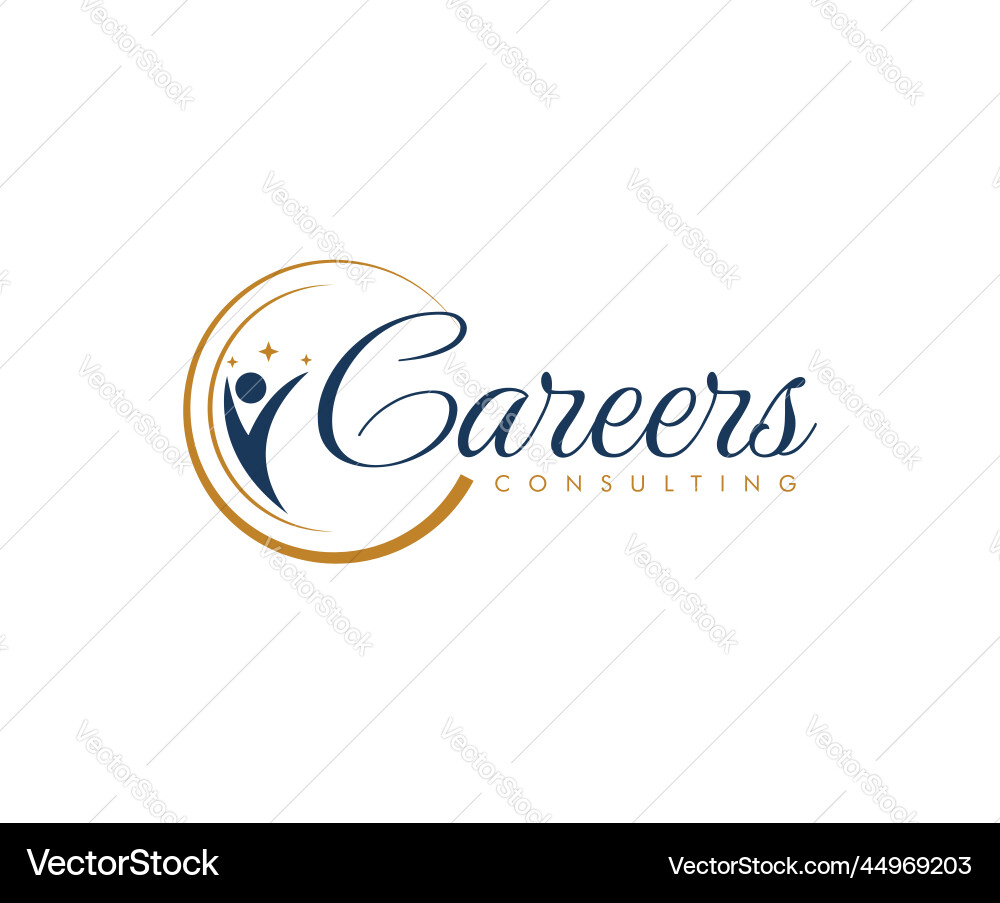 Simple careers consulting logo design template – Royalty-Free Vector ...
