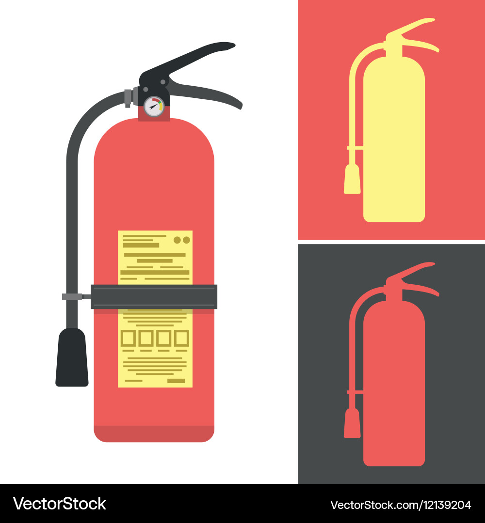 Fire extinguisher Royalty Free Vector Image - VectorStock