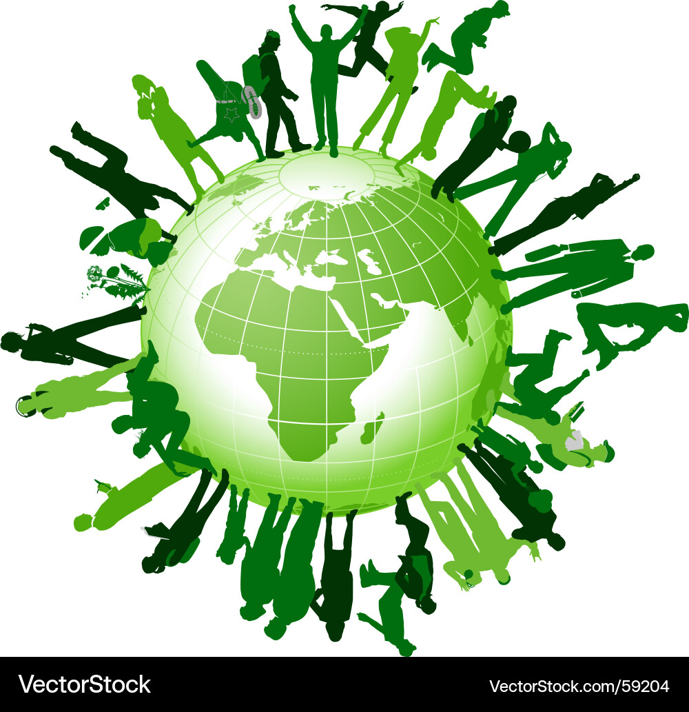 Global community Royalty Free Vector Image - VectorStock