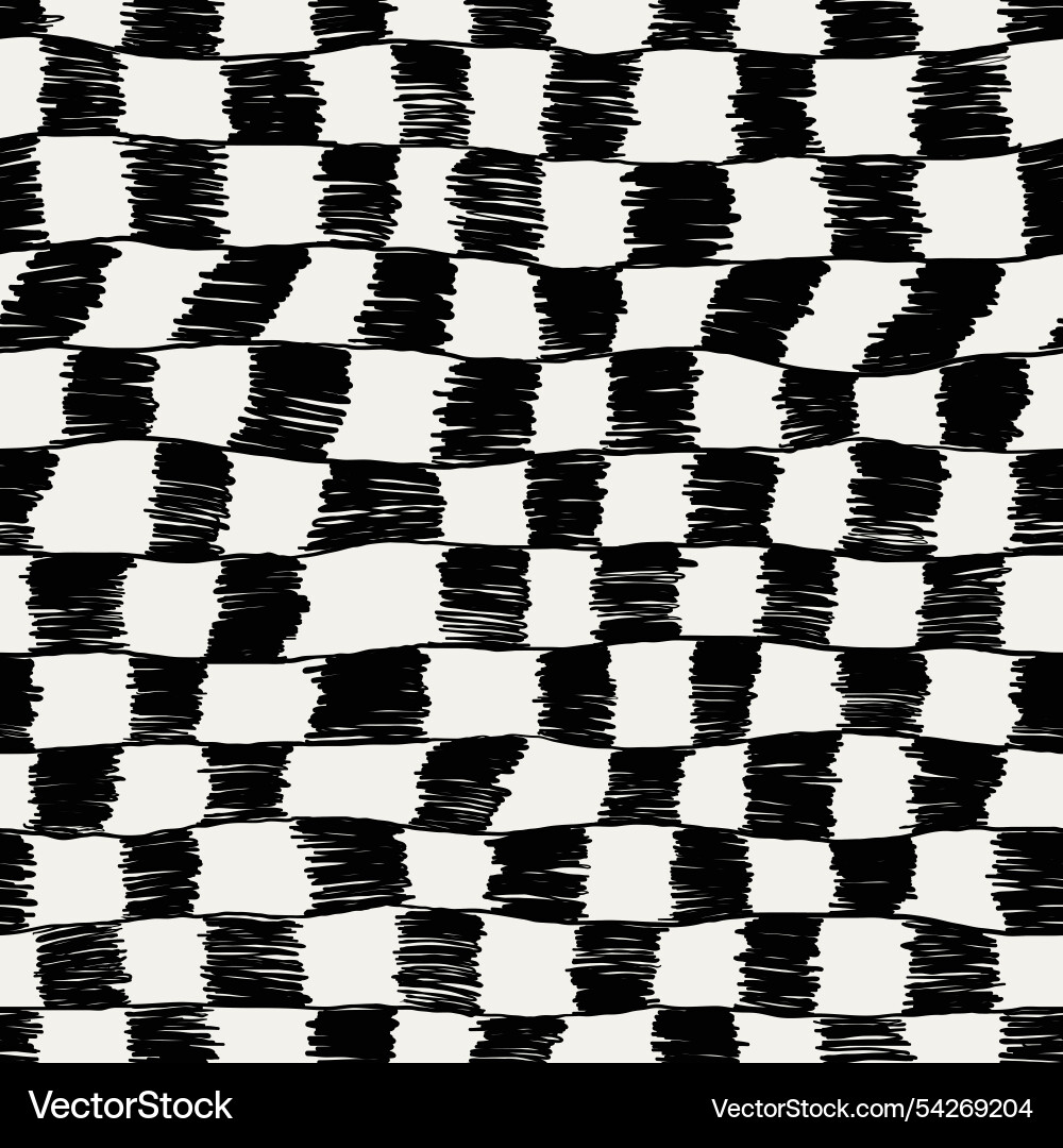 Irregular Checkered Stripes Royalty Free Vector Image