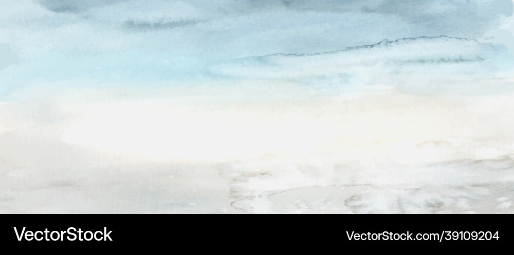Light Blue Watercolor Background Royalty Free Vector Image