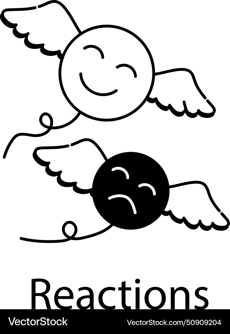 Reactions Royalty Free Vector Image - VectorStock
