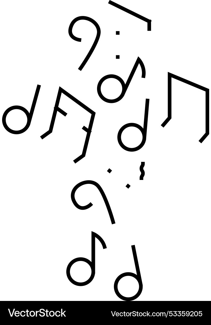 Christian music icon color Royalty Free Vector Image