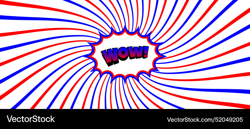 Wow comic background Royalty Free Vector Image